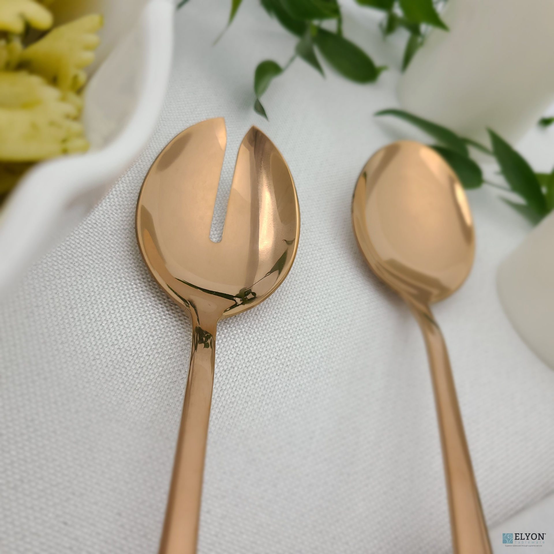 Copper/ Rose gold Serving Set Silverware & Flatware- Elyon. Elyon ...