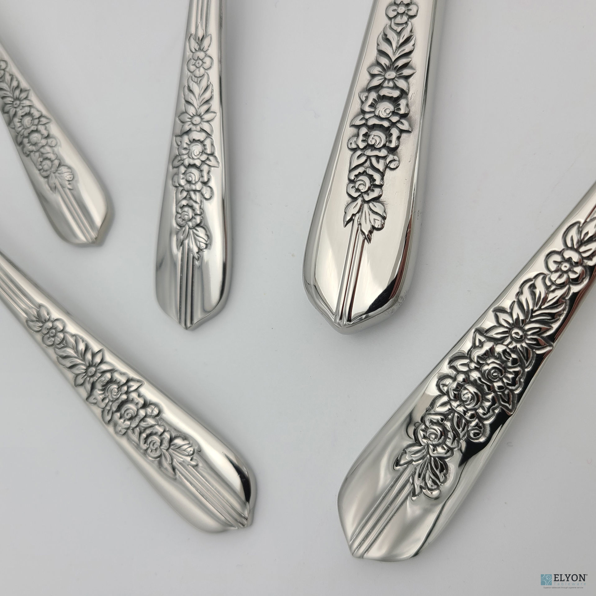 Oneida Royal Rose 1939 45-Piece Stainless Steel Flatware Set, Service ...