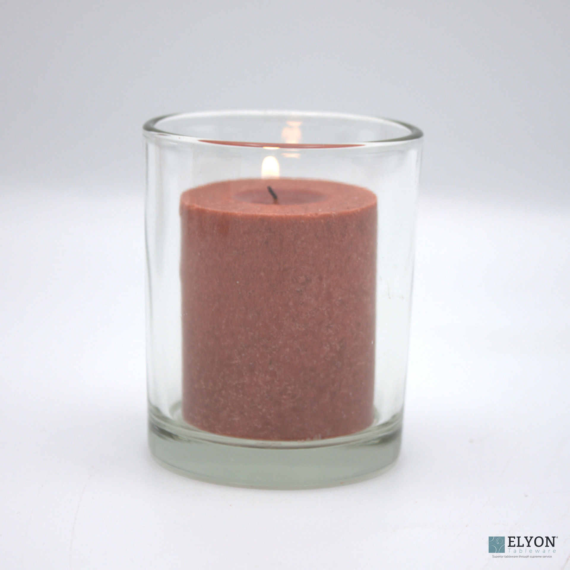 18 Red Colored Unscented Wax Votive Candles in Glass Holder, 24 Hours ...