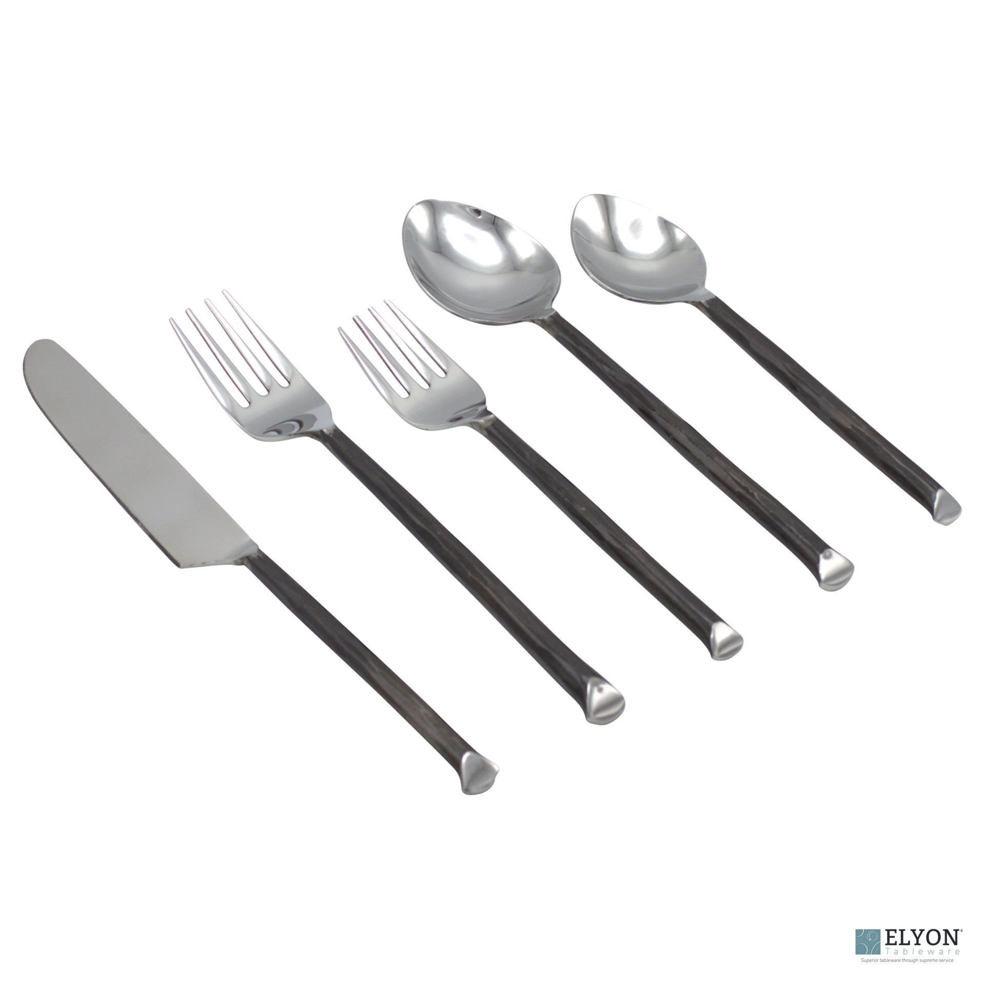 Best Modern hand forged Flatware and Silverware sets. Elyon Tableware ...
