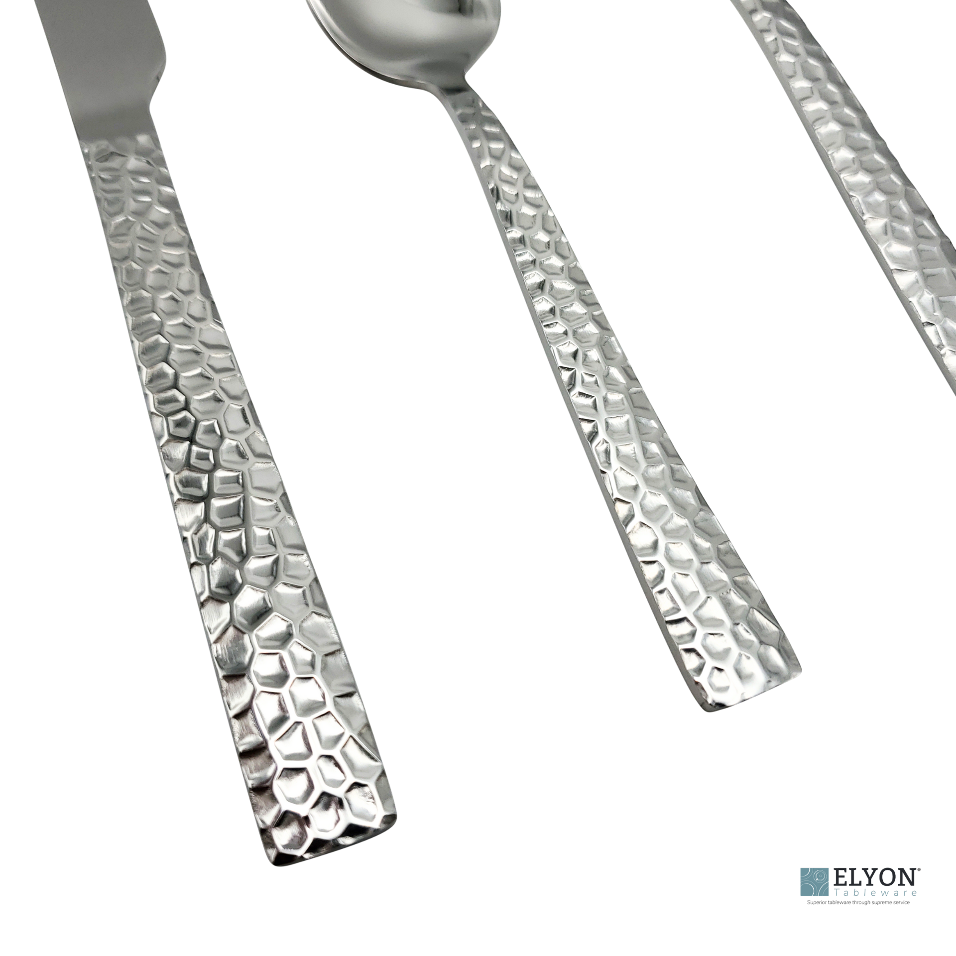 Best Modern Flatware and Silverware sets Reflective Silver Elyon ...