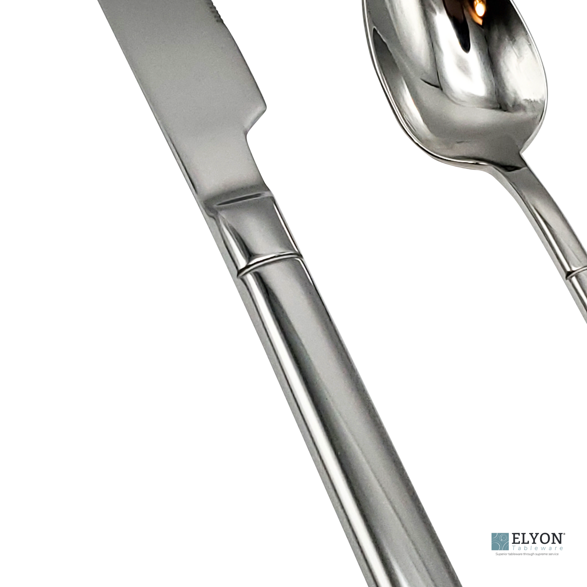 Best Modern Flatware and Silverware sets Matte Silver Elyon Tableware ...