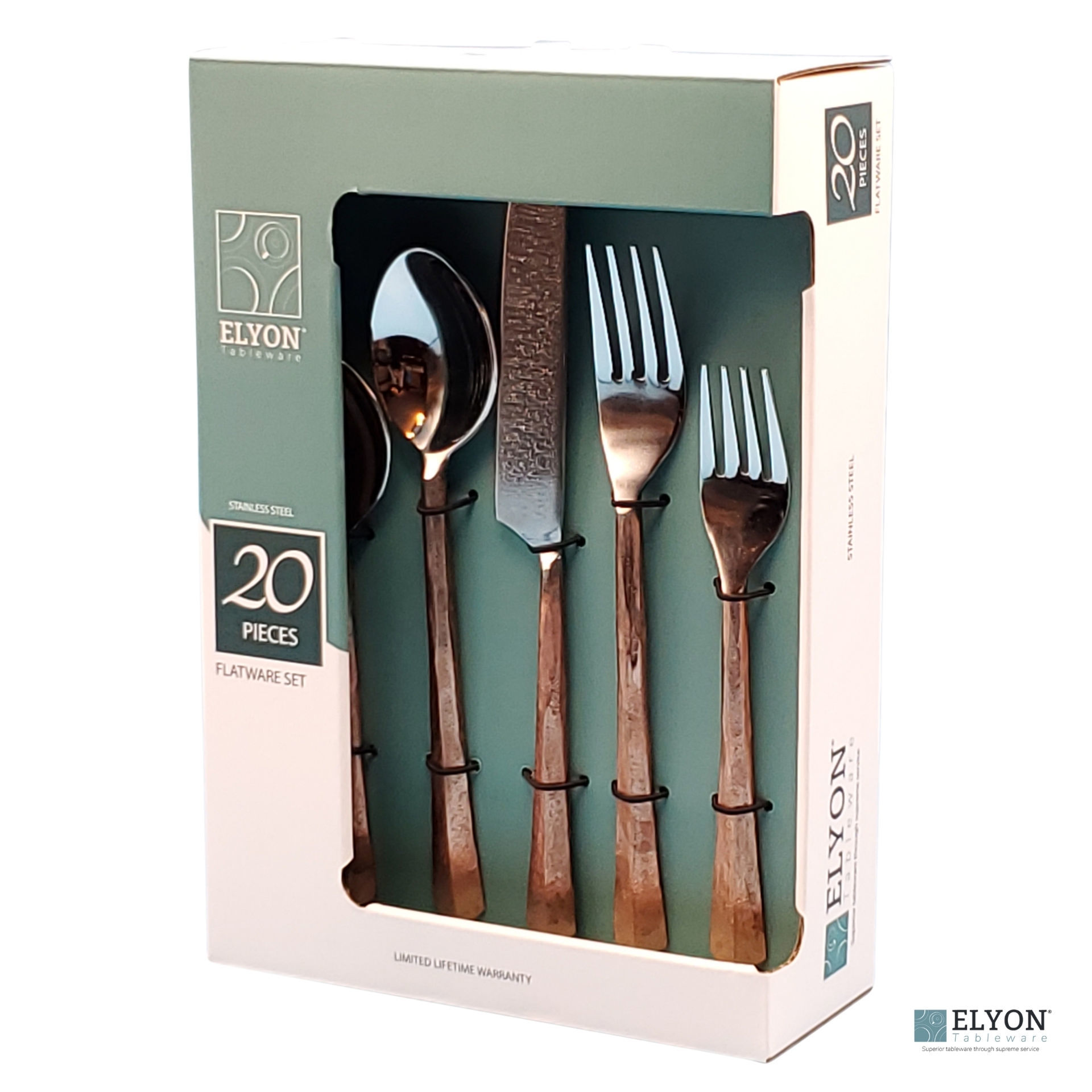 Best Modern Hand forged Flatware and Silverware sets. Elyon Tableware ...