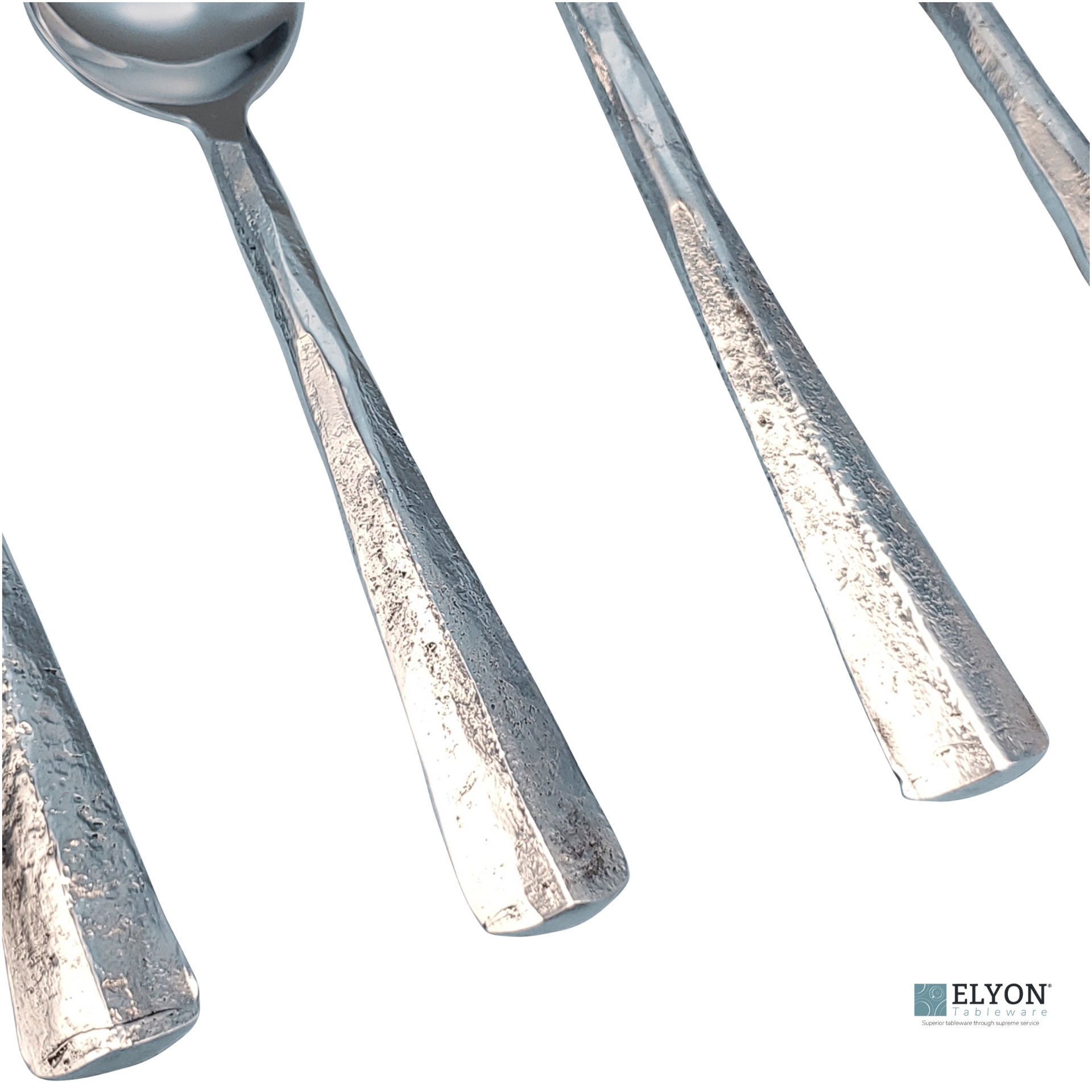 Best Modern Hand forged Flatware and Silverware sets. Elyon Tableware ...