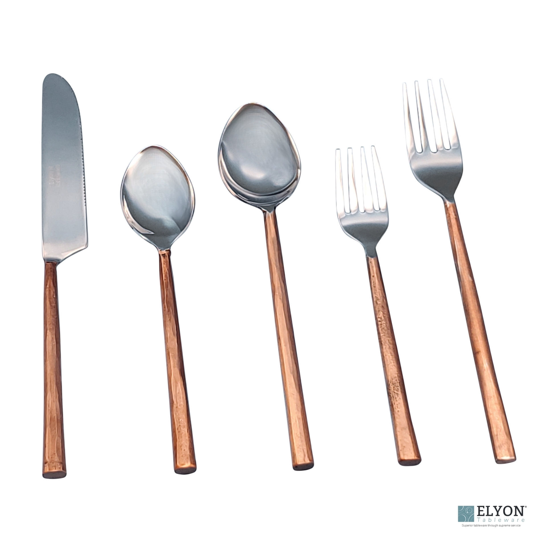 Best Modern Hand forged Flatware and Silverware sets. Elyon Tableware ...