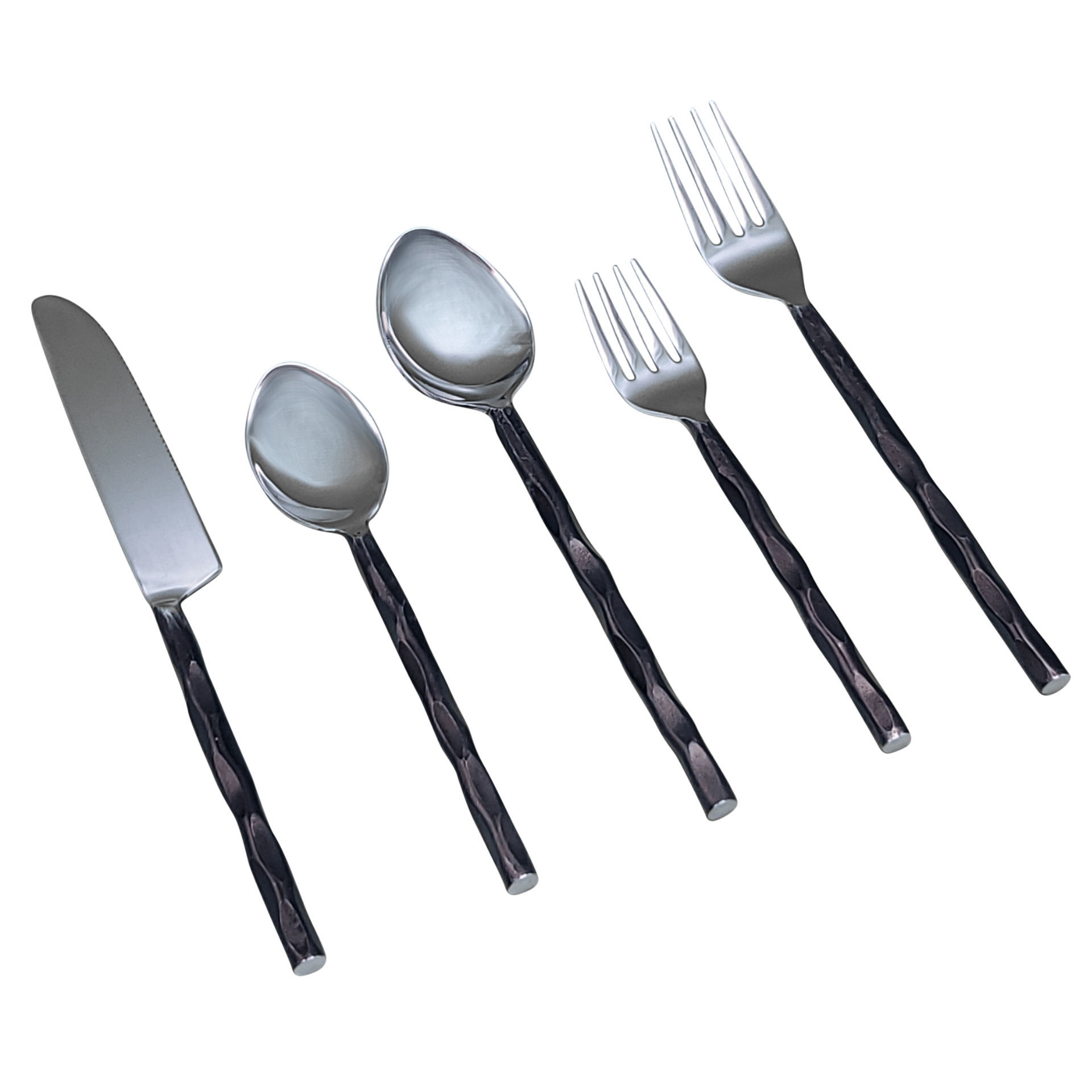 Best Modern hand forged Flatware and Silverware sets. Elyon Tableware ...