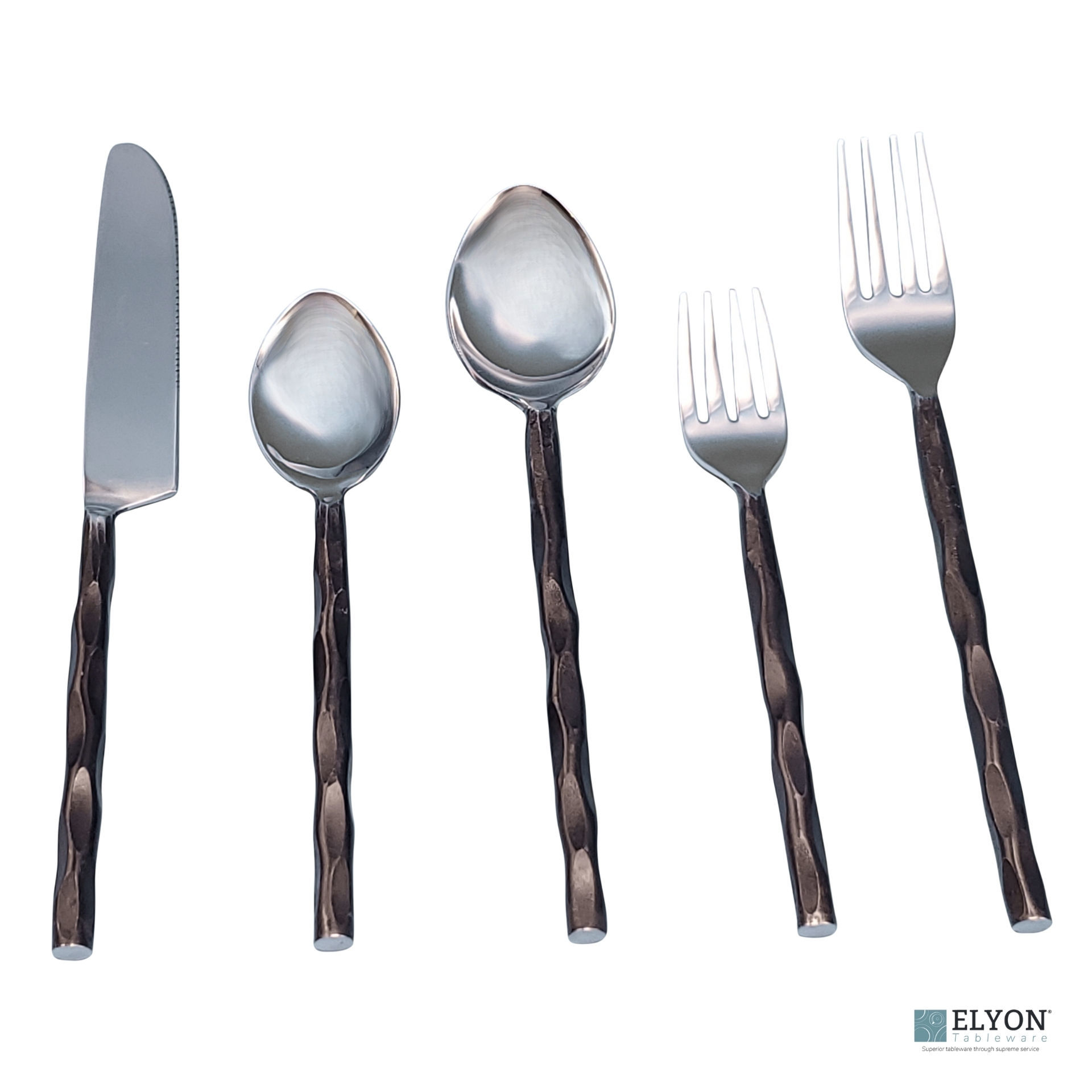 Best Modern hand forged Flatware and Silverware sets. Elyon Tableware ...