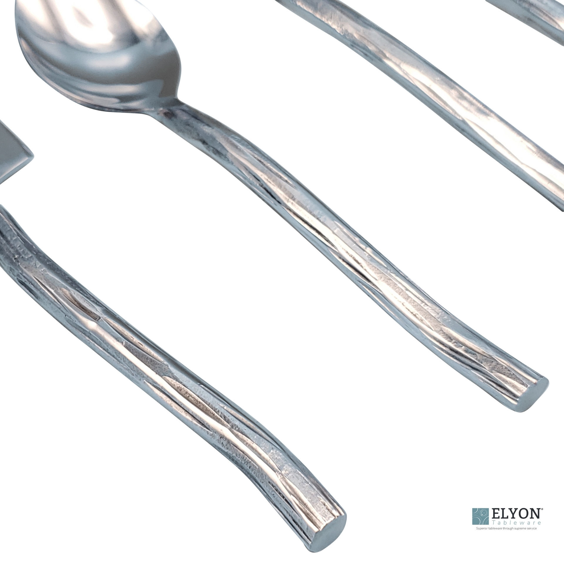 Best Modern hand forged Flatware and Silverware sets. Elyon Tableware ...