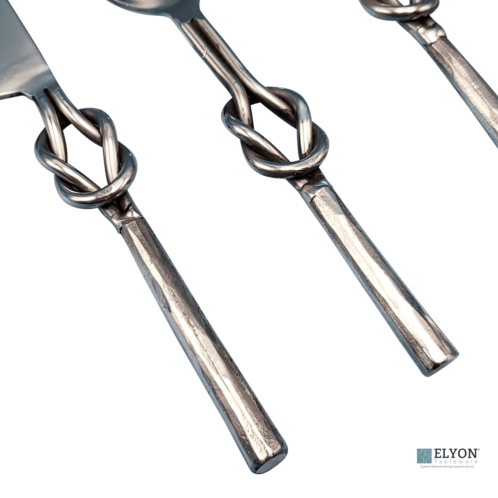 Best Modern hand forged Flatware and Silverware sets. Elyon Tableware ...