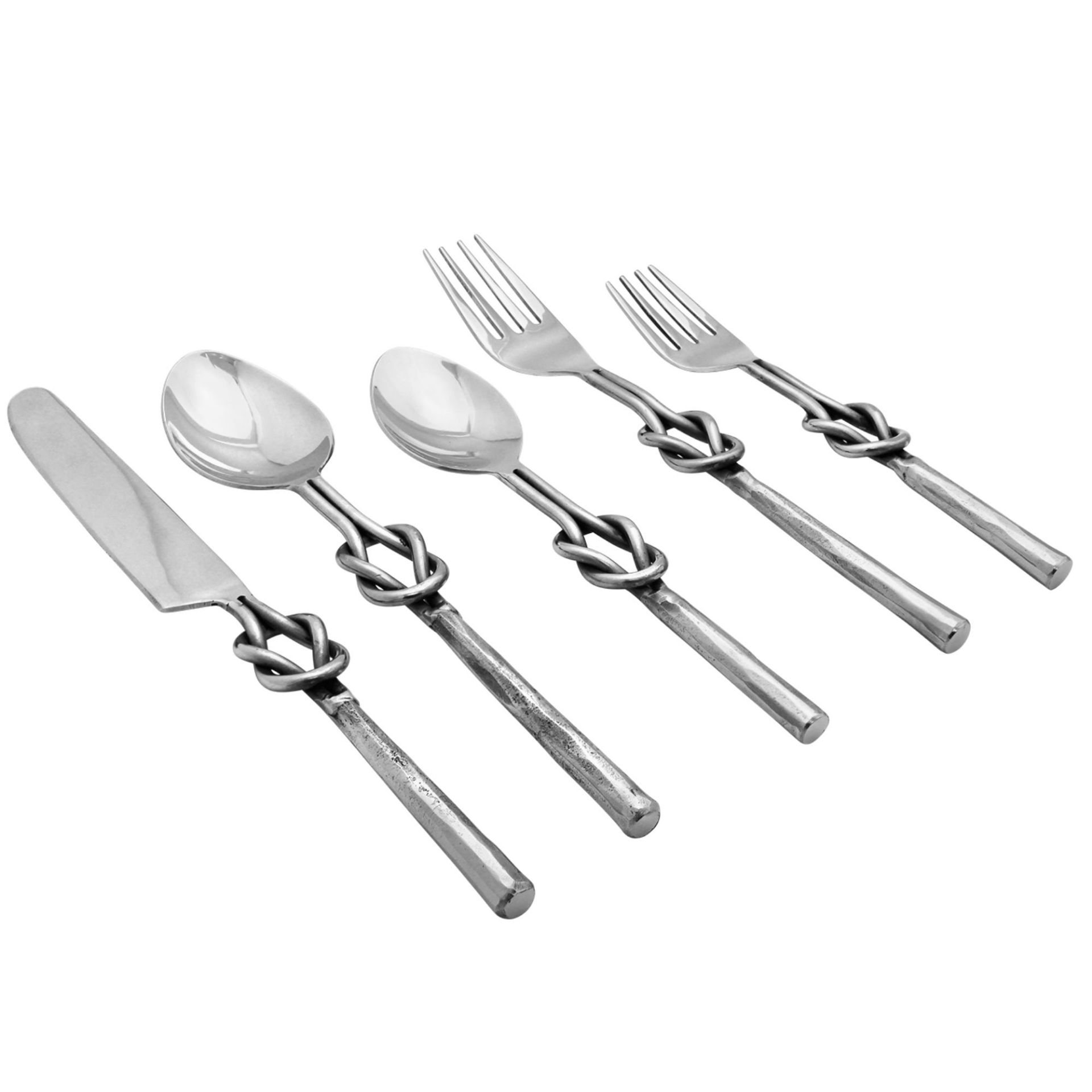 Best Modern hand forged Flatware and Silverware sets. Elyon Tableware ...