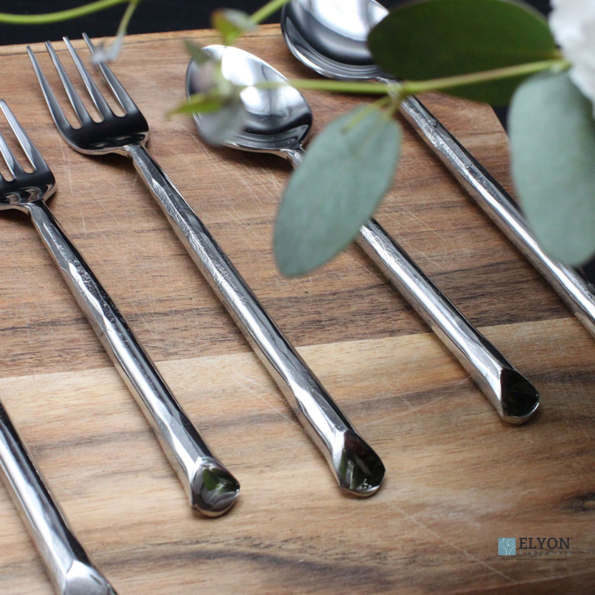 Best Modern hand forged Flatware and Silverware sets. Elyon Tableware ...